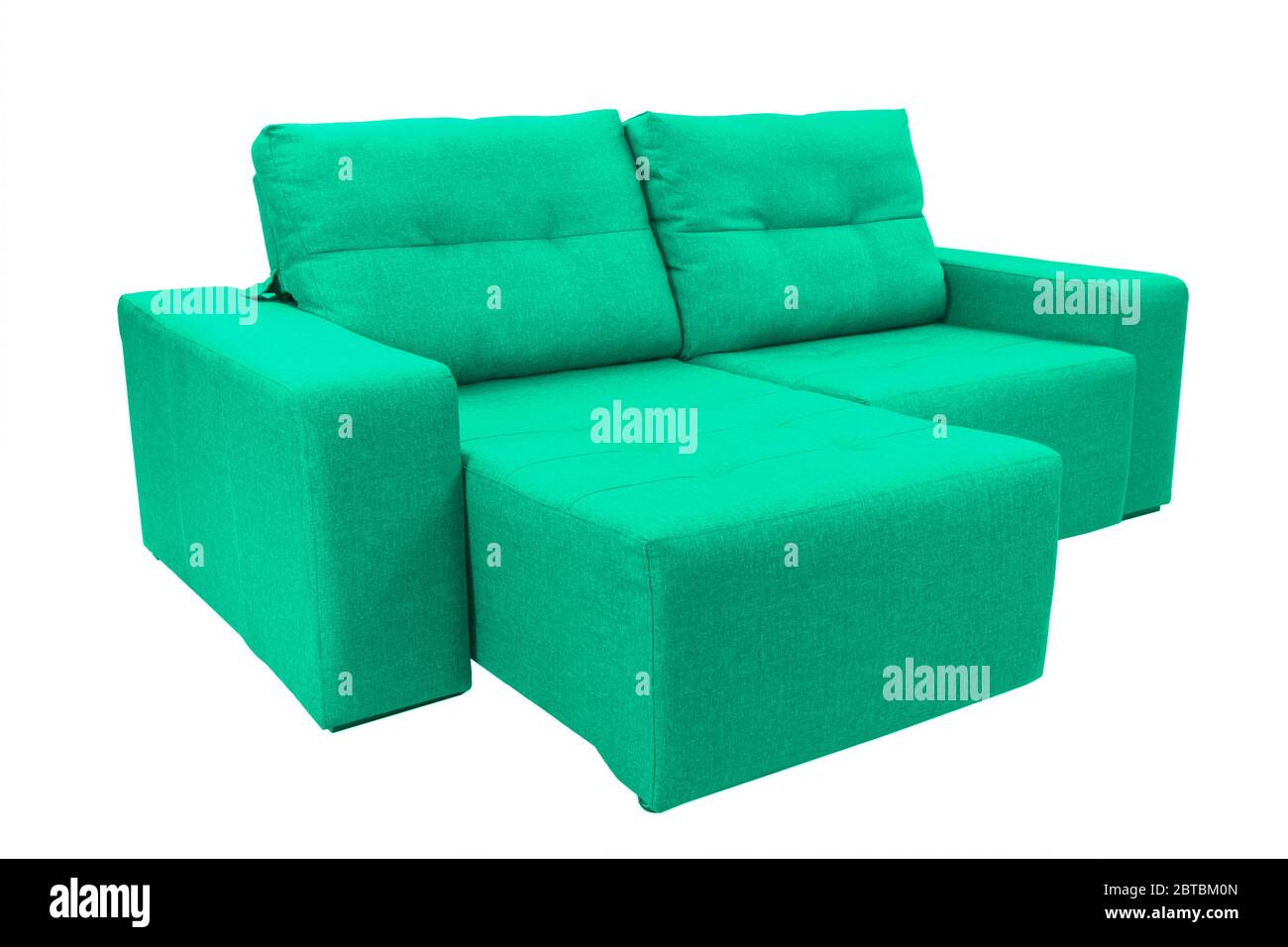 Studio shot of a beautiful modern sofa isolated on white background ...