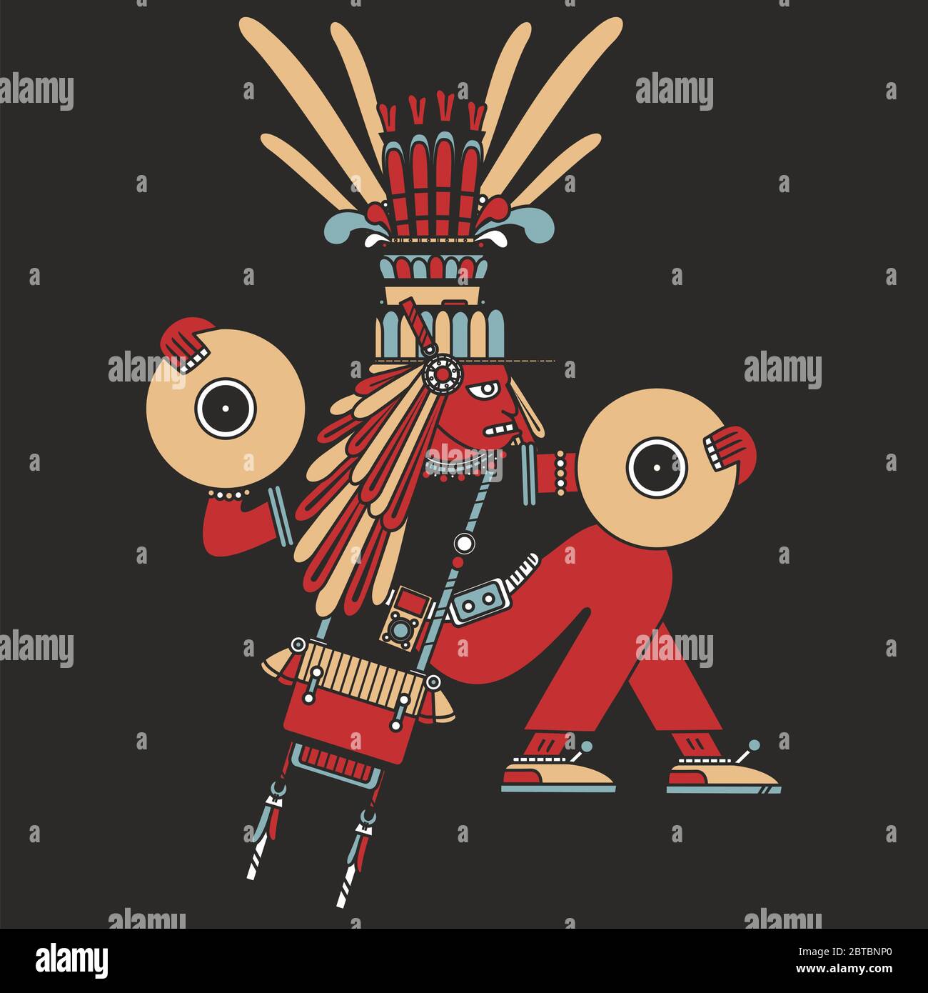 Ancient aztec people Stock Vector Images - Alamy