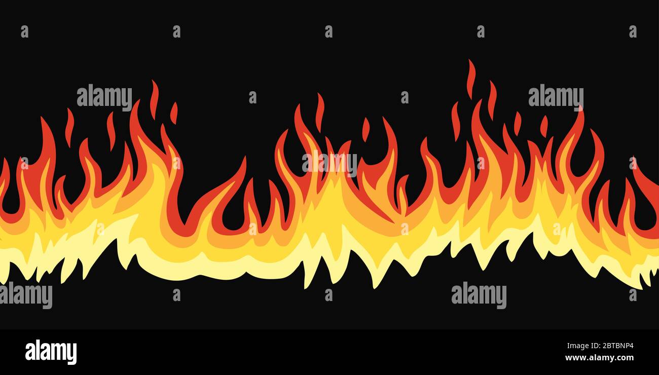 Abstract Flame Fire Image Element Concept. Vector Graphic Design ...