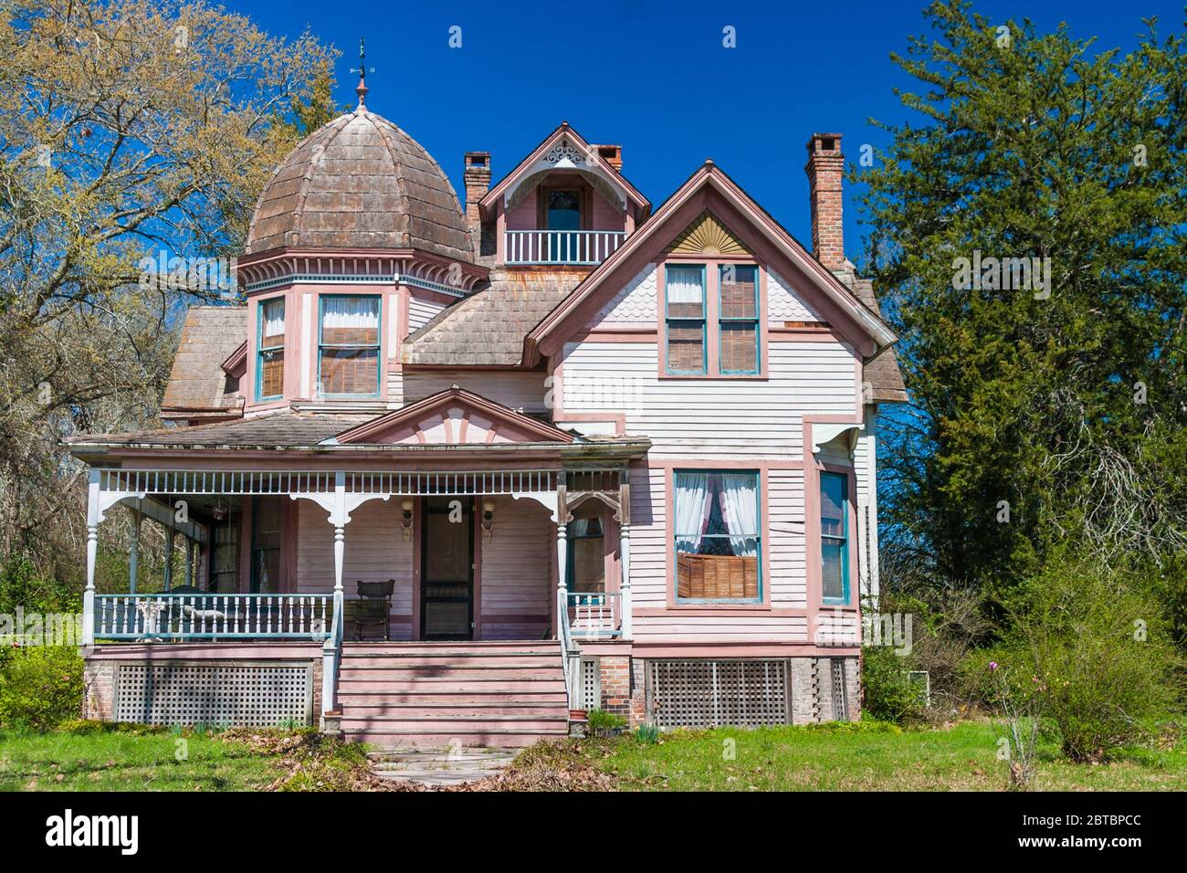 Antebellum home in Lovelady, Texas Stock Photo - Alamy