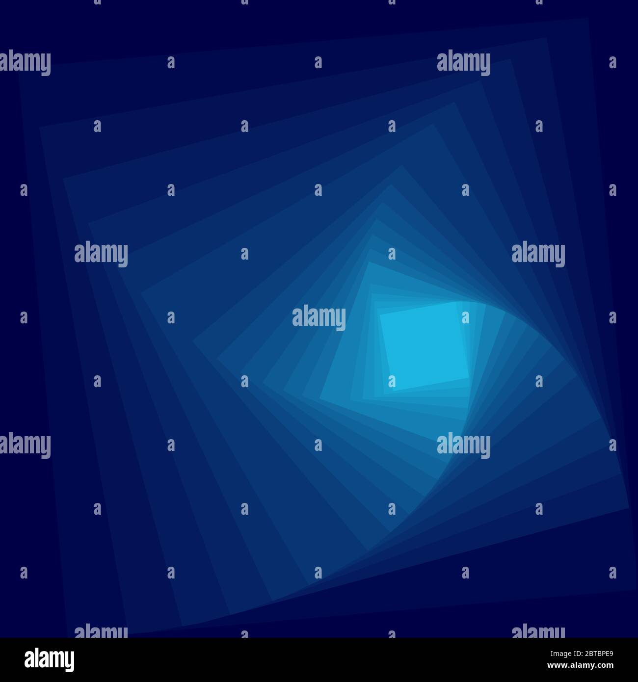 Inward rotating, spirally squares abstract gradient background Stock ...