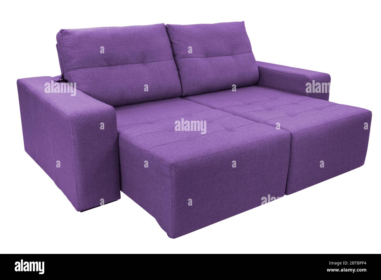 Studio shot of a beautiful modern sofa isolated on white background ...