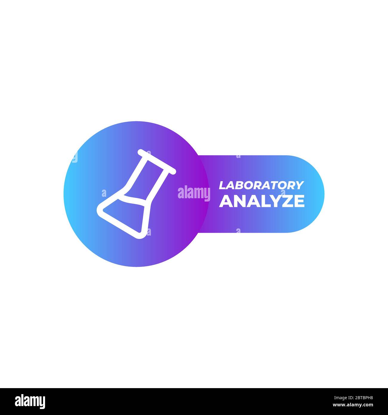 Color line Test tube and flask chemical laboratory test icon isolated ...