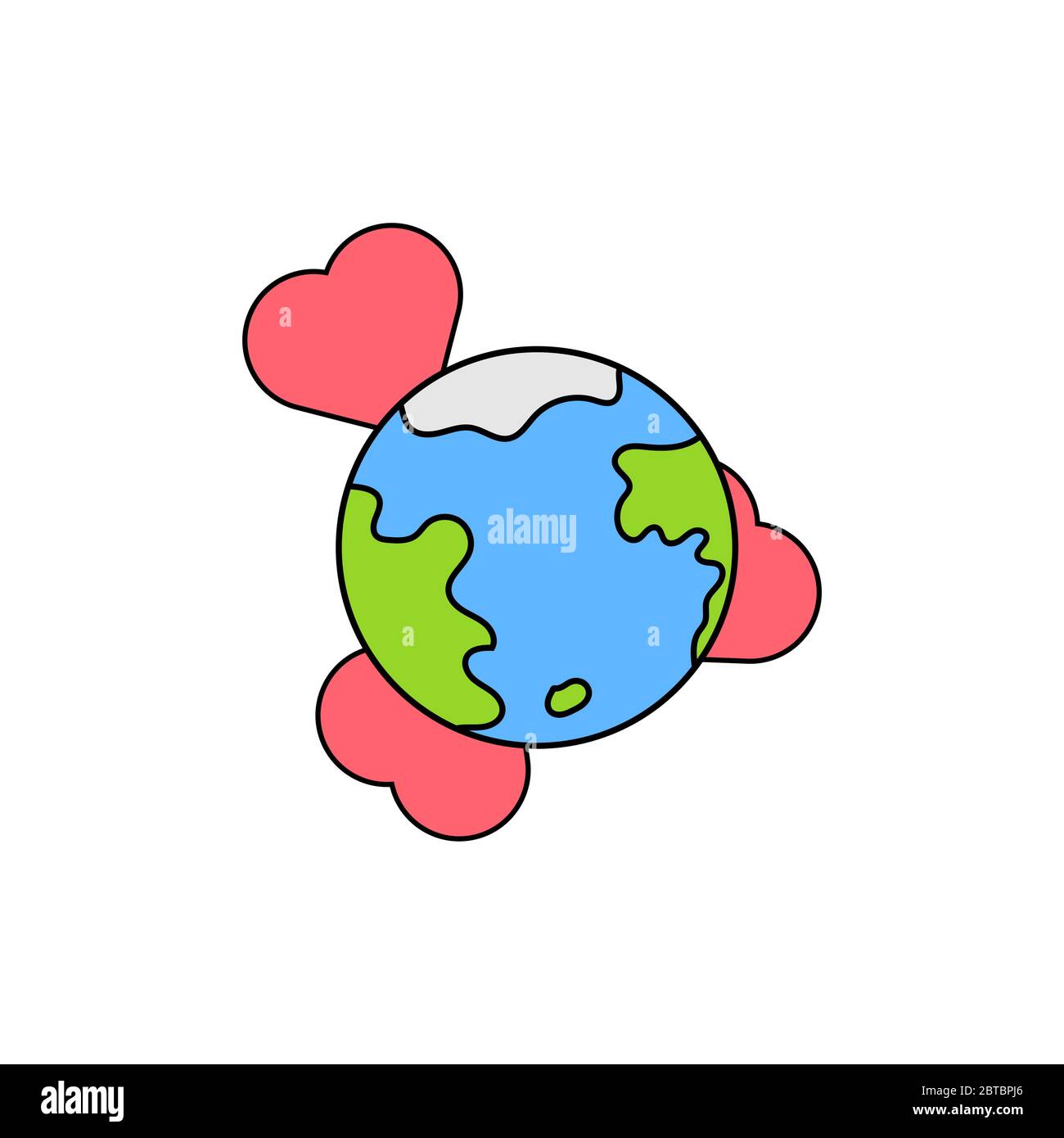 Heart Globe Clip Art