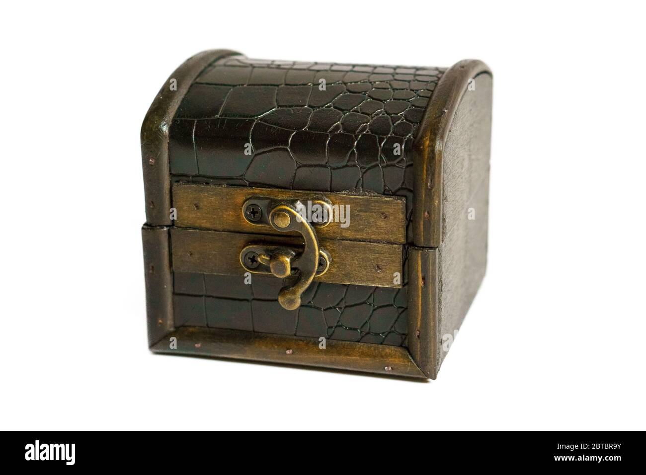 Pirate treasure chest isolated against white background in different ...