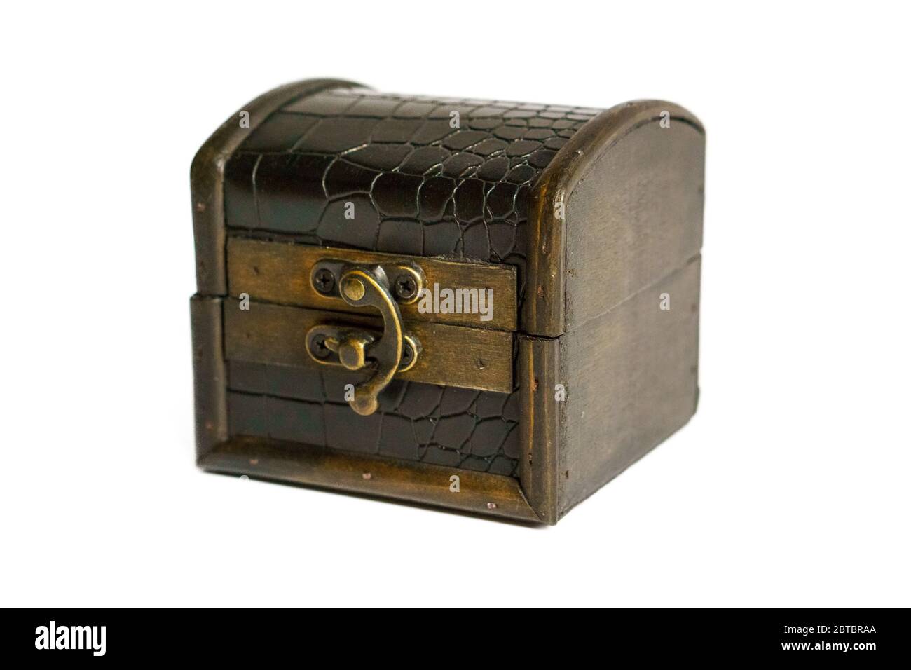 Pirate treasure chest isolated against white background in different ...