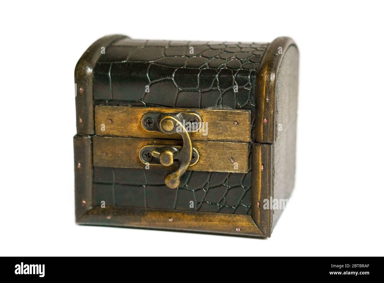 Pirate treasure chest isolated against white background in different ...