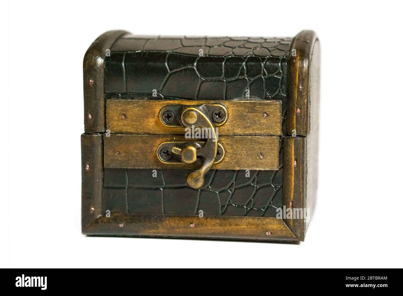 Pirate treasure chest isolated against white background in different ...