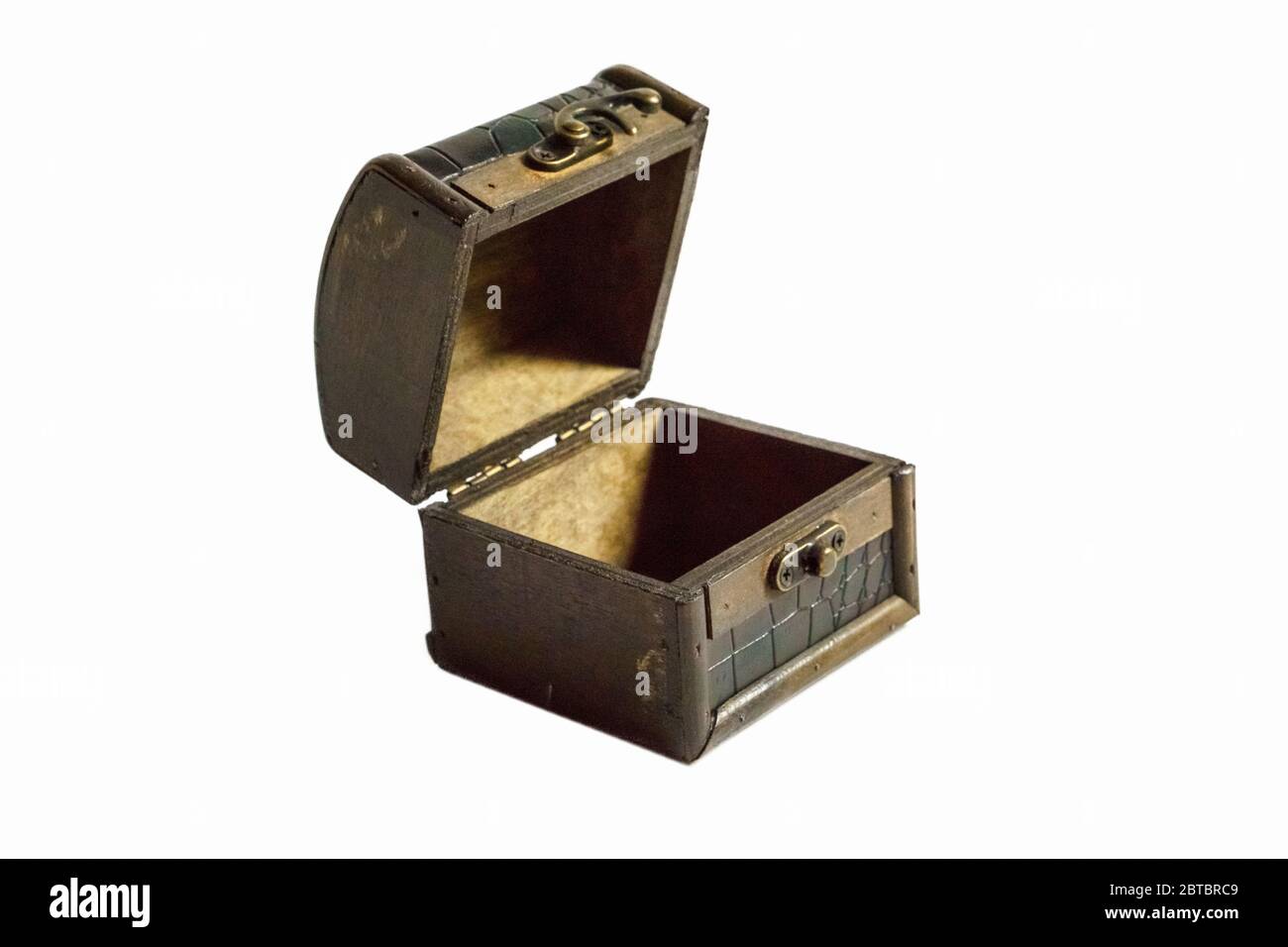 Pirate treasure chest isolated against white background in different ...