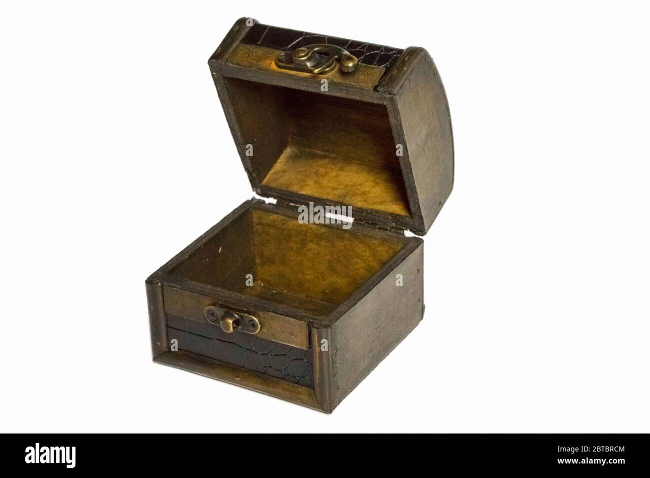 Pirate treasure chest isolated against white background in different ...