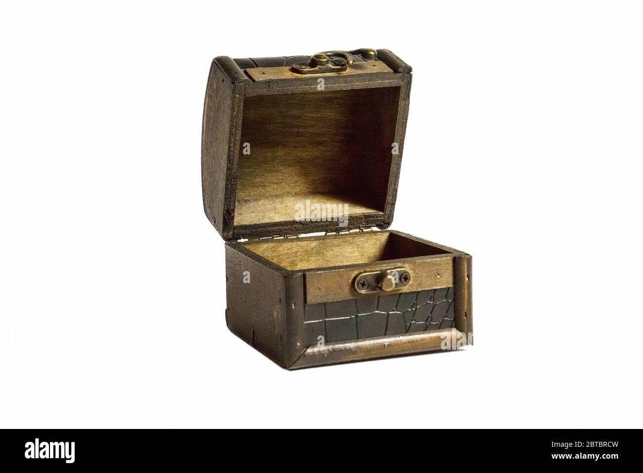 Pirate treasure chest isolated against white background in different ...