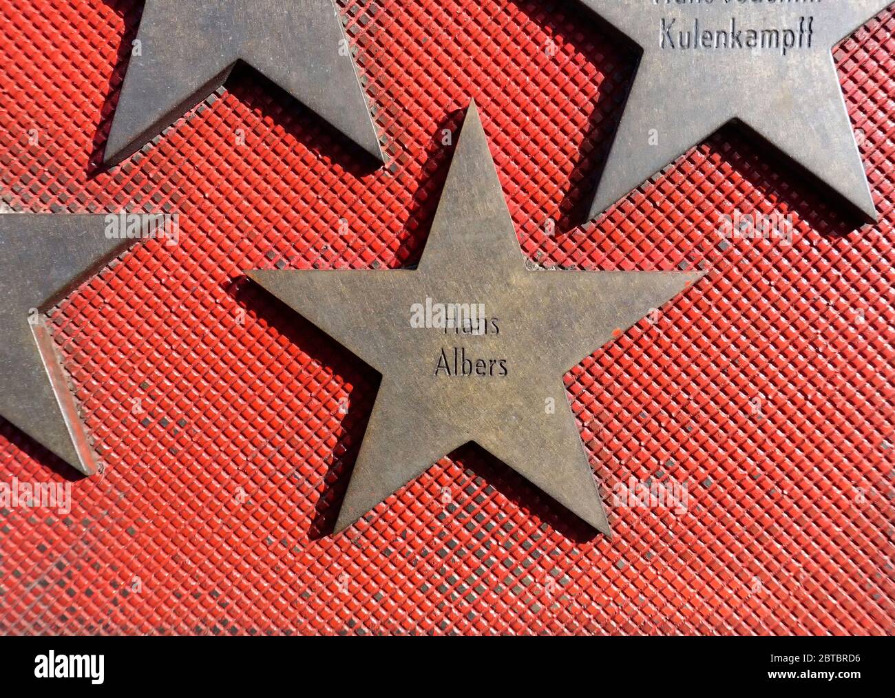Star of Hans Albers, Boulevard of the Stars, Berlin Stock Photo - Alamy