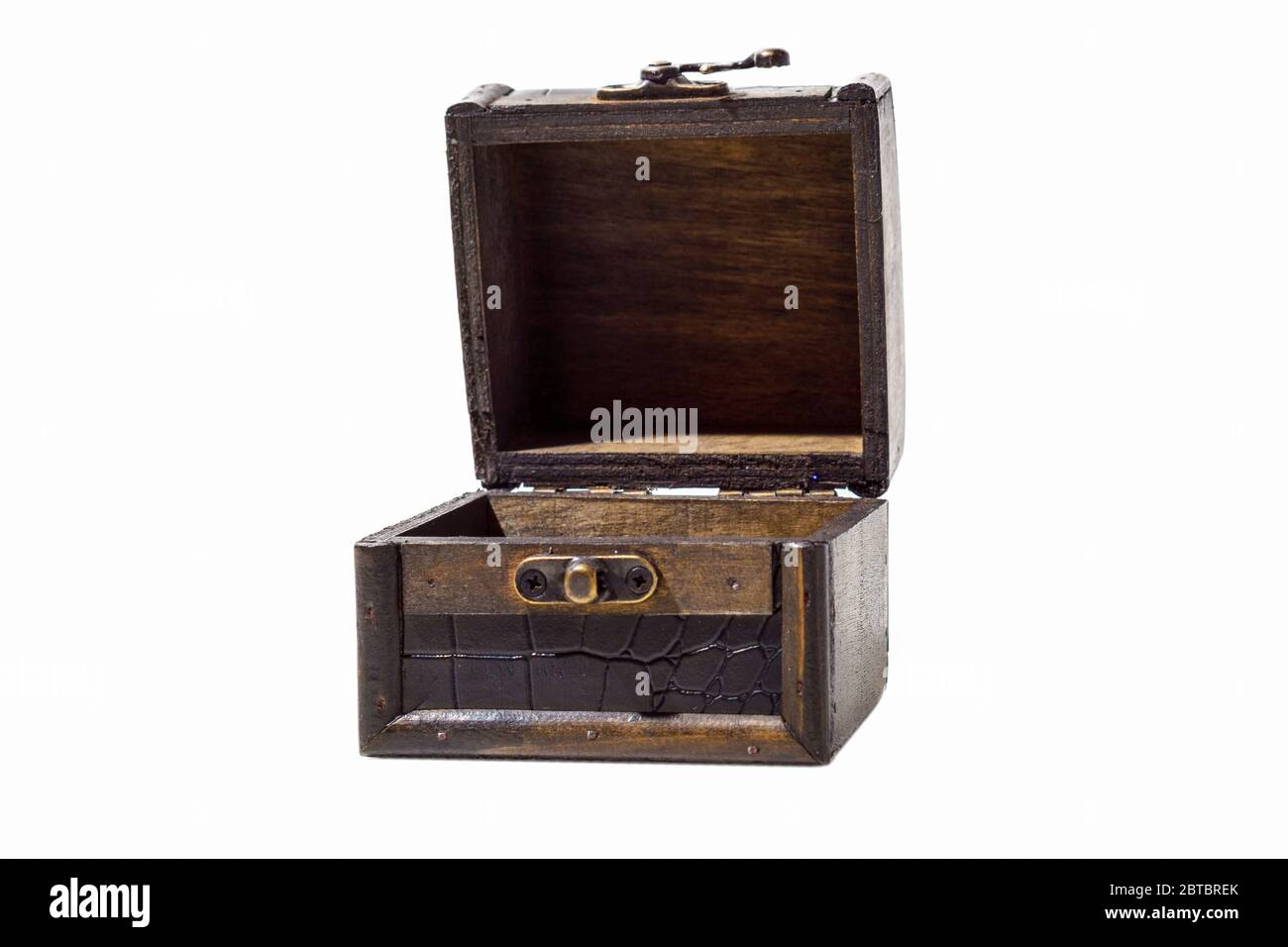 Pirate treasure chest isolated against white background in different ...