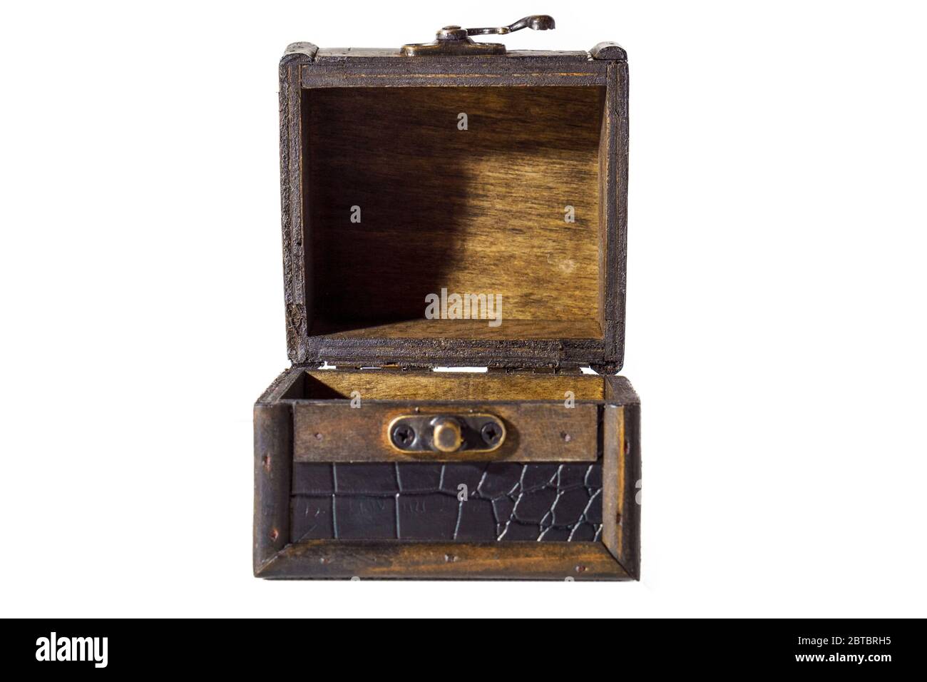 Pirate treasure chest isolated against white background in different ...