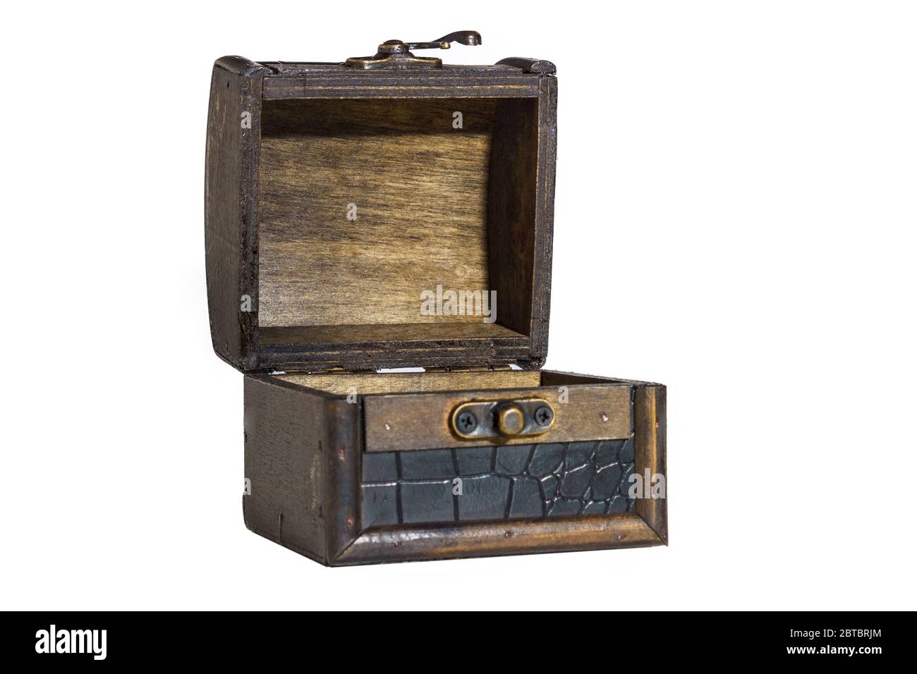 Pirate treasure chest isolated against white background in different ...