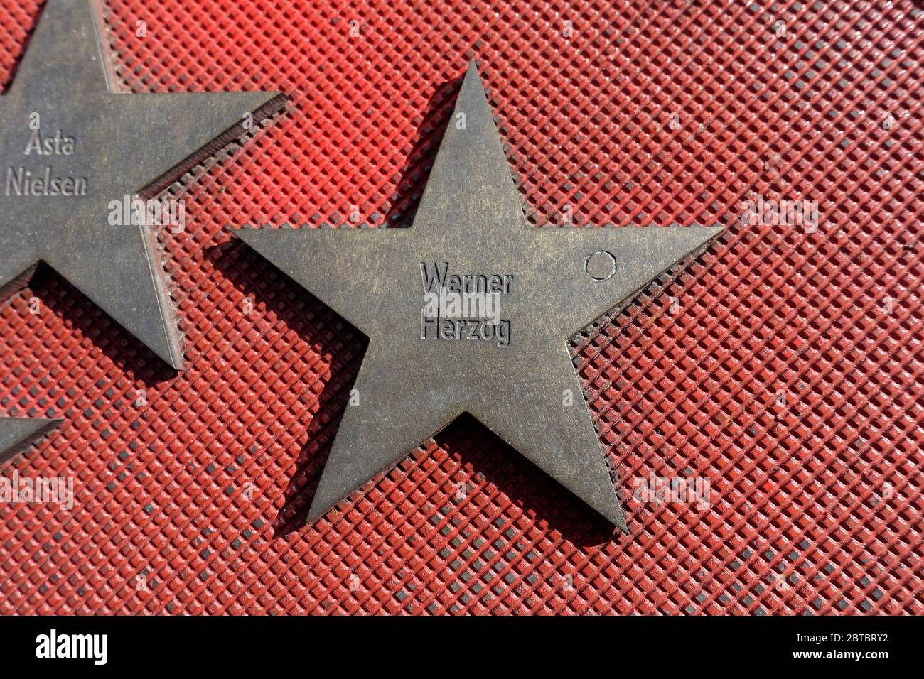 Star of Werner Herzog,Boulevard of the Stars, Berlin Stock Photo - Alamy