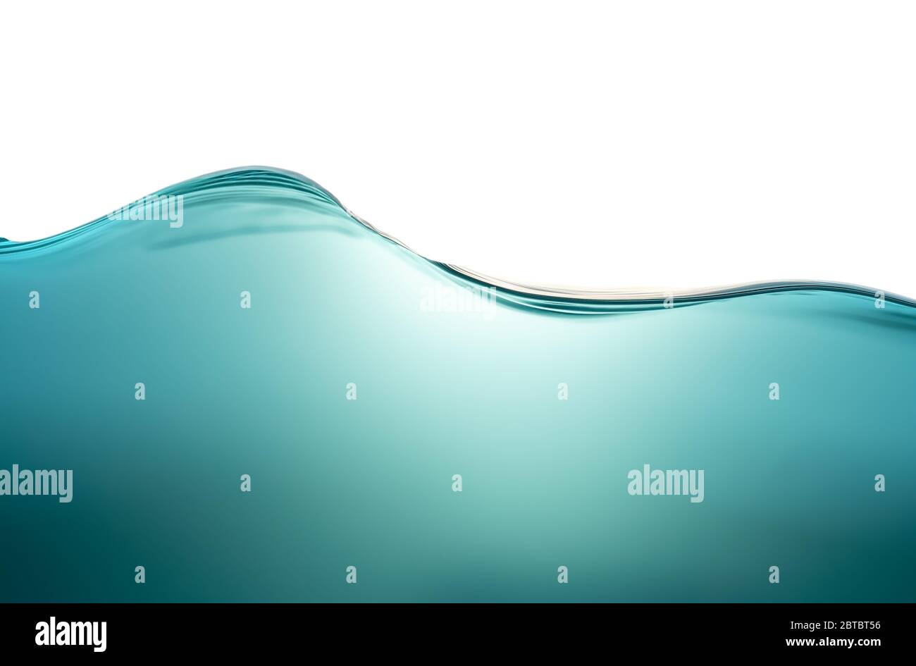 A wave of pure blue water, a symbol of freshness and ecology ...