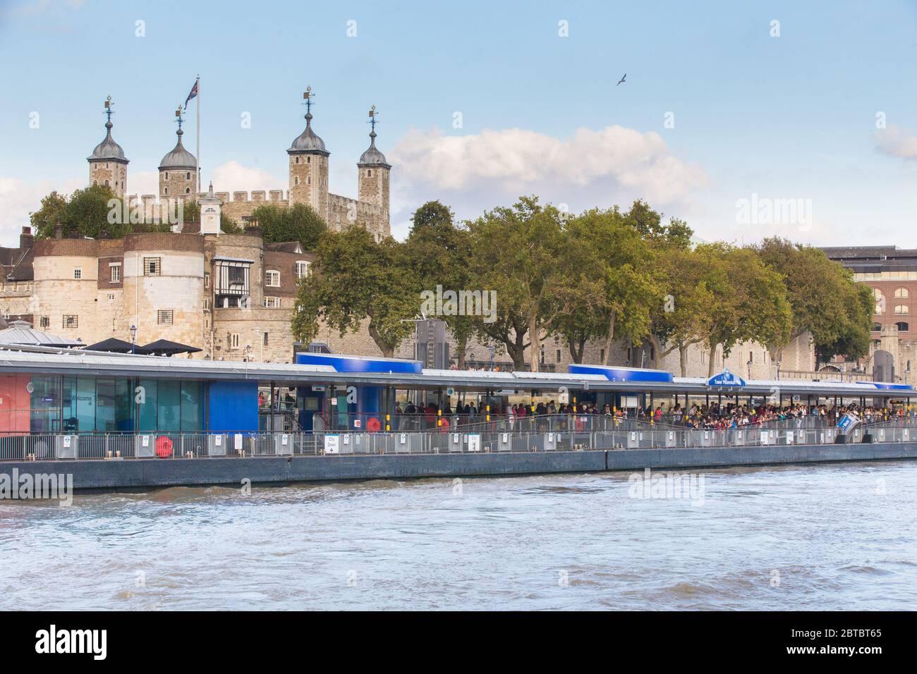 Tower millennium pier Stock Photo - Alamy