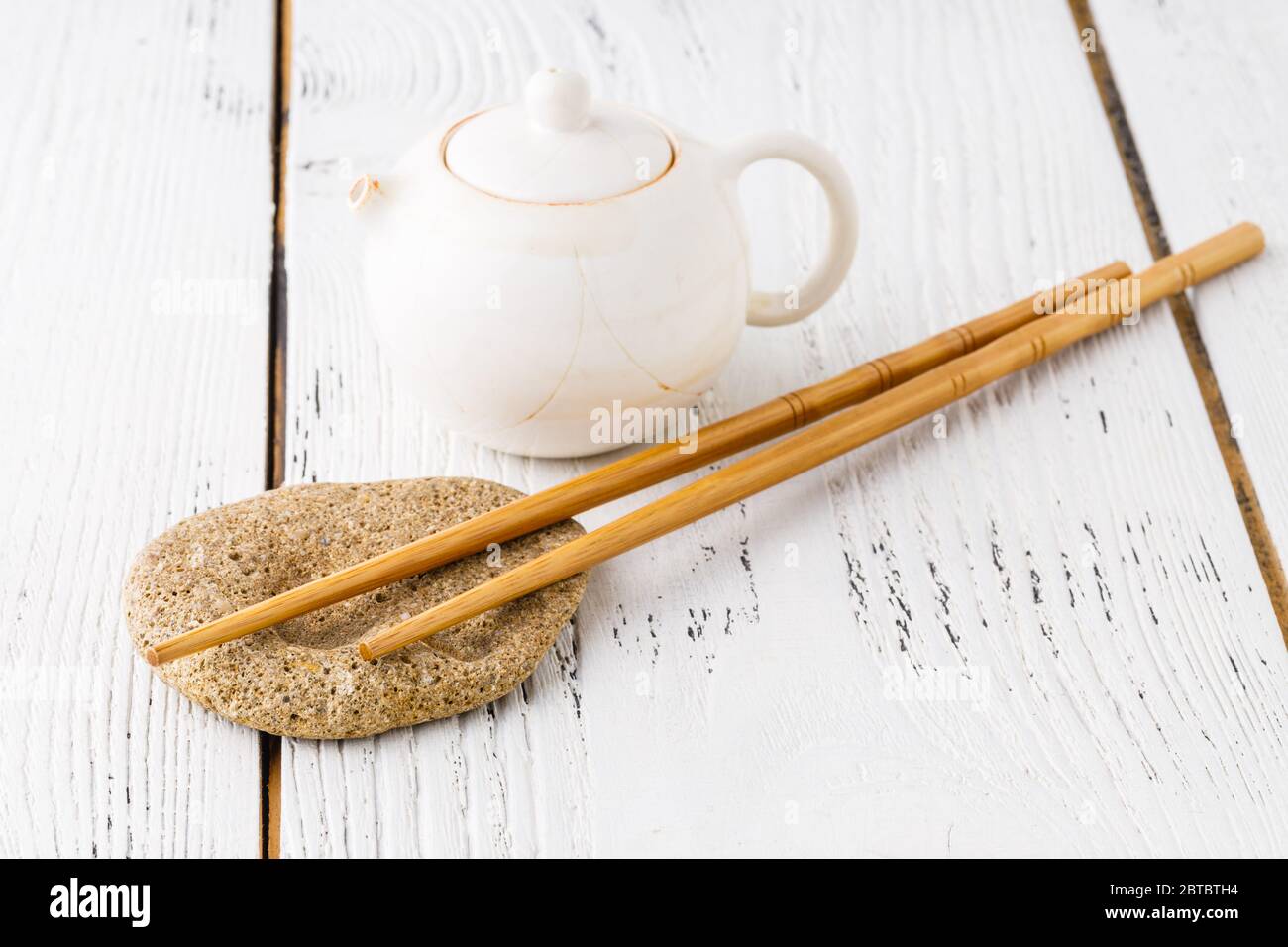 Set of China tea with stone Stock Photo - Alamy