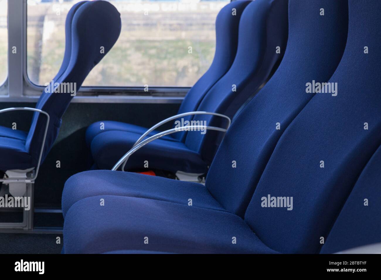 On board Thames Clippers Stock Photo - Alamy