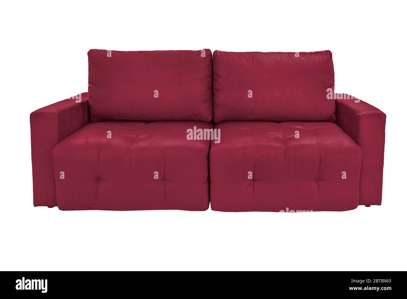 Studio shot of a beautiful modern sofa isolated on white background ...