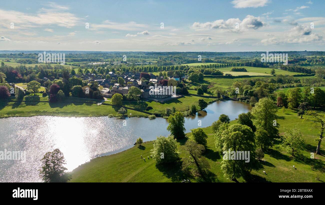 Ripley Castle on the outskirts on Harrogate Town in Yorkshire Stock ...