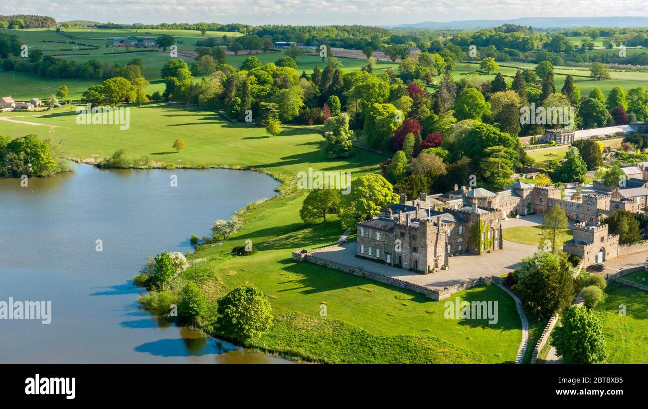 Ripley Castle on the outskirts on Harrogate Town in Yorkshire Stock ...
