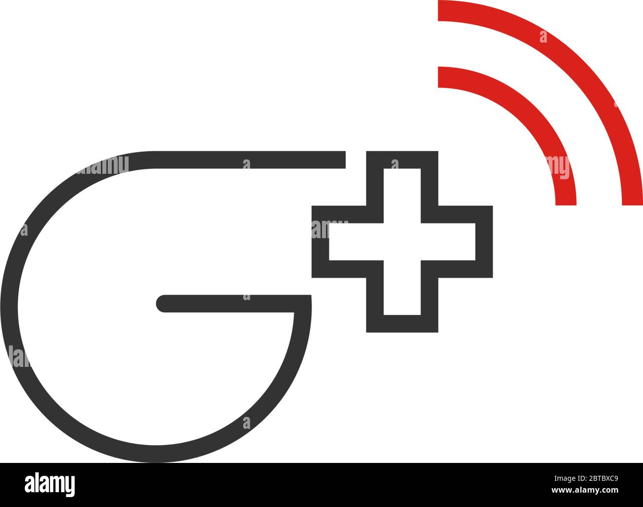 G plus connection logo icon illustration Stock Vector Image & Art - Alamy