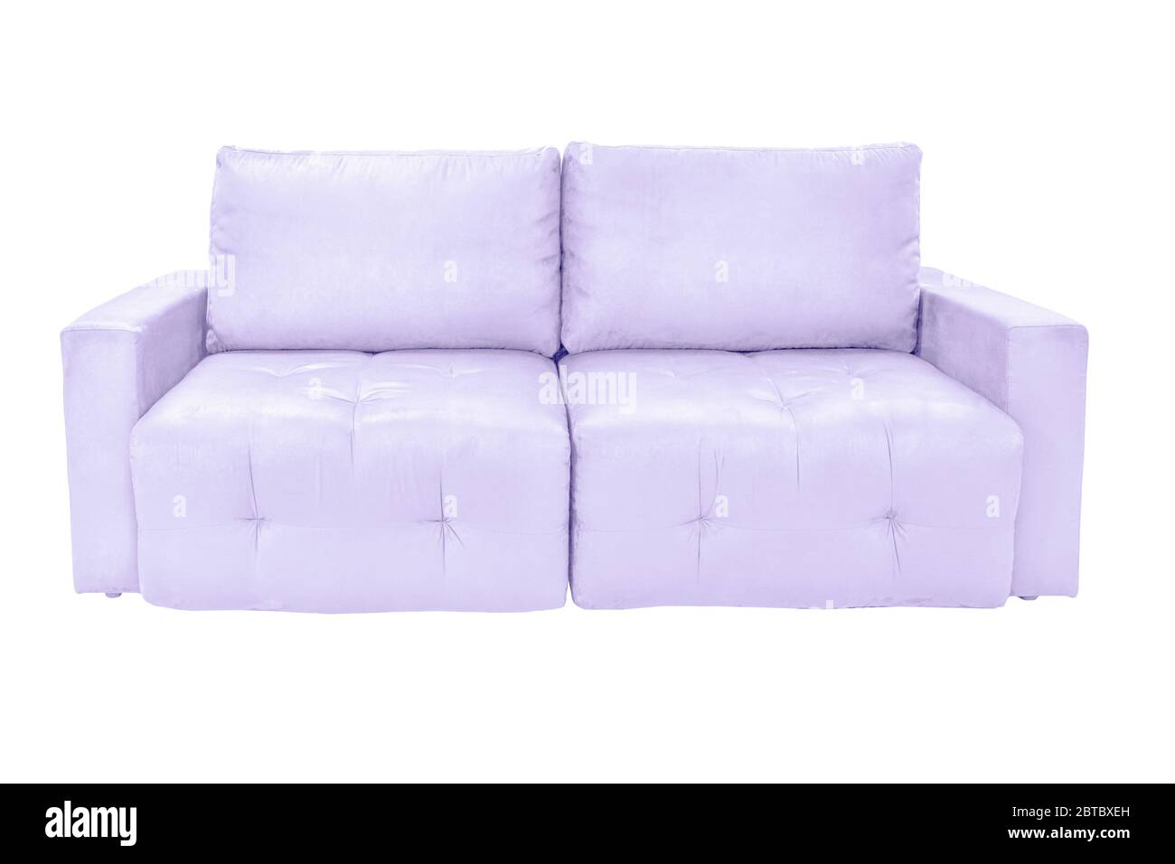 Studio shot of a beautiful modern sofa isolated on white background ...