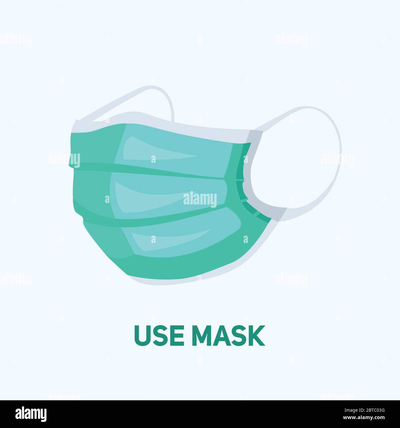 face mask vector. Vector surgical mask sign. Warning sign recommend use ...