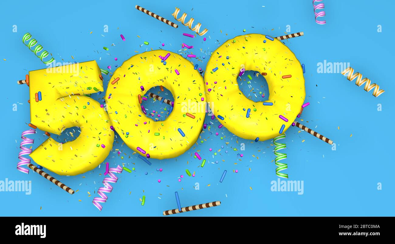 3d number 500 hi-res stock photography and images - Alamy