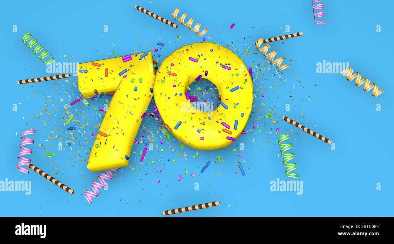 3d purple number 70 hi-res stock photography and images - Alamy