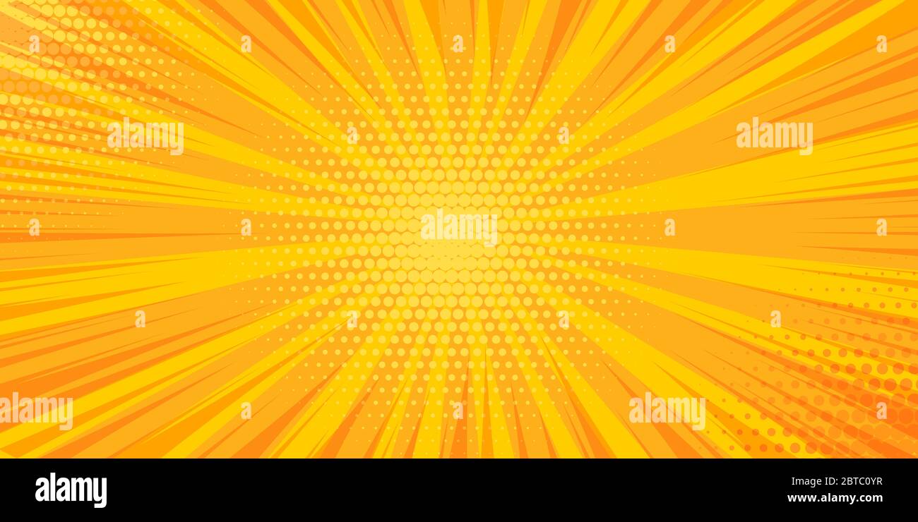 Pop art yellow comics book cartoon magazine cover Stock Vector Image ...