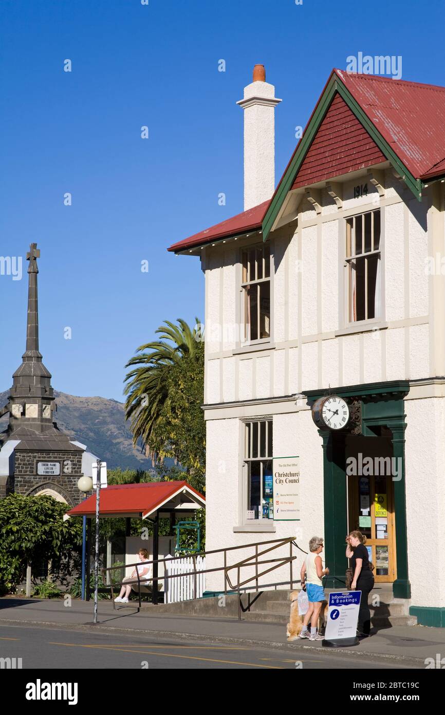 Post Office building in Akaroa,Banks Peninsula,Canterbury District ...