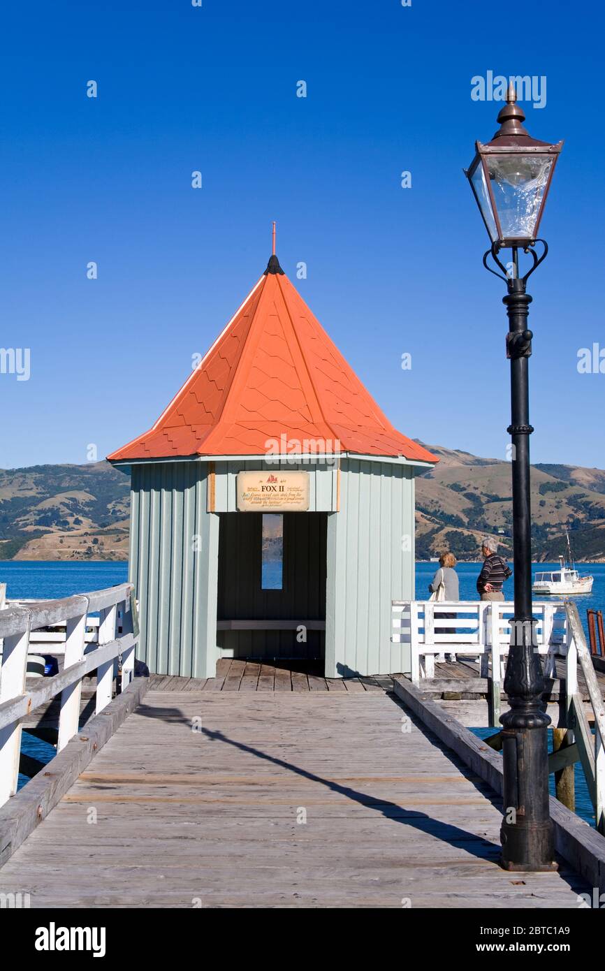 Akaroa wharf hi-res stock photography and images - Alamy