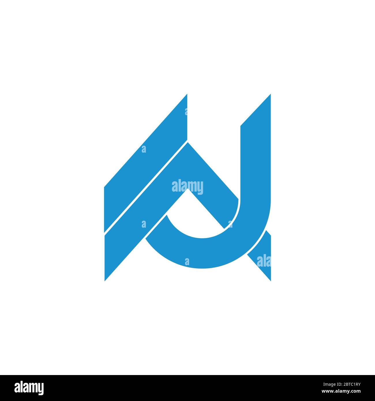 abstract letter wj geometric line logo vector Stock Vector Image & Art ...