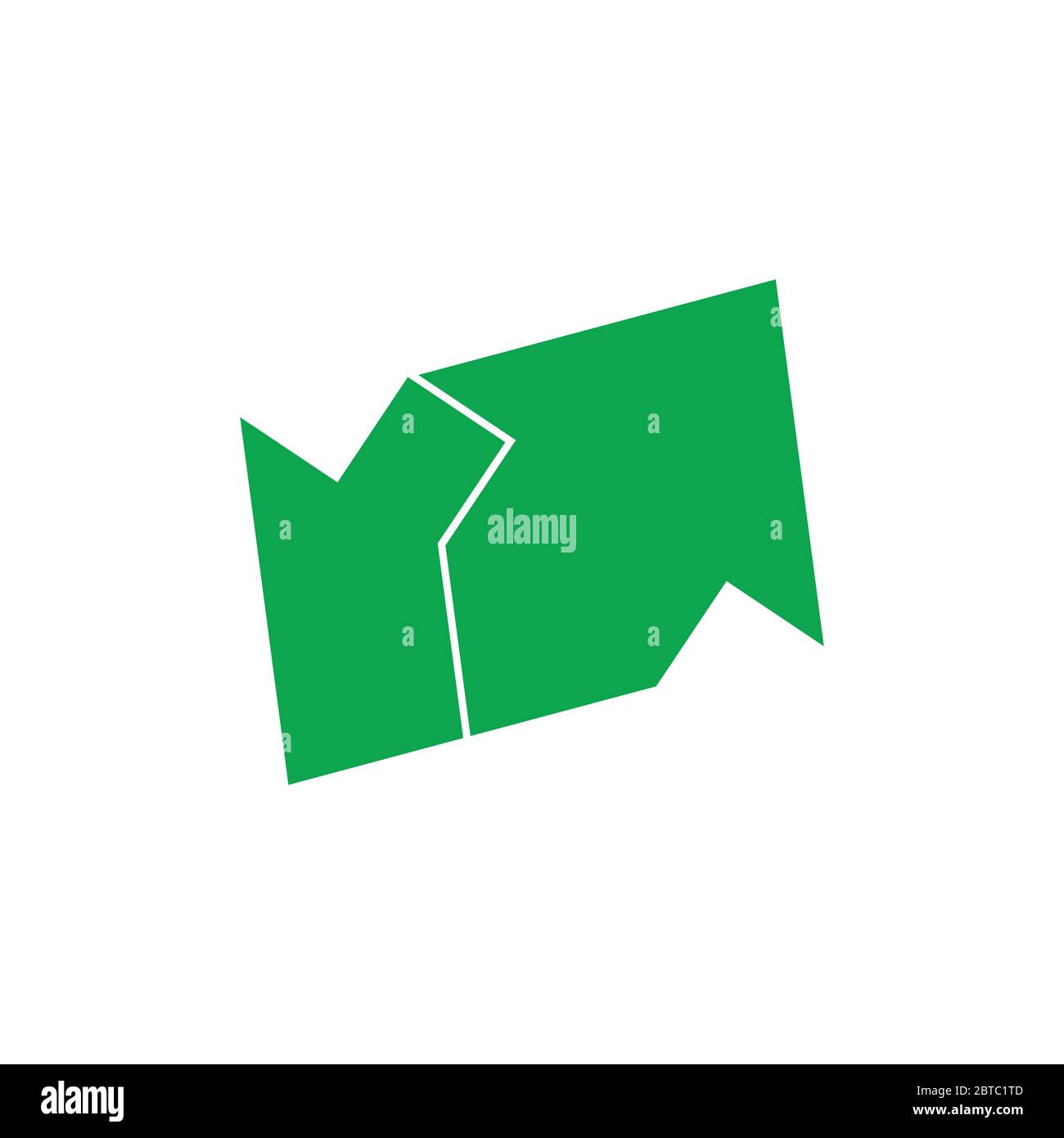 simple linked geometric arrow logo vector Stock Vector Image & Art - Alamy