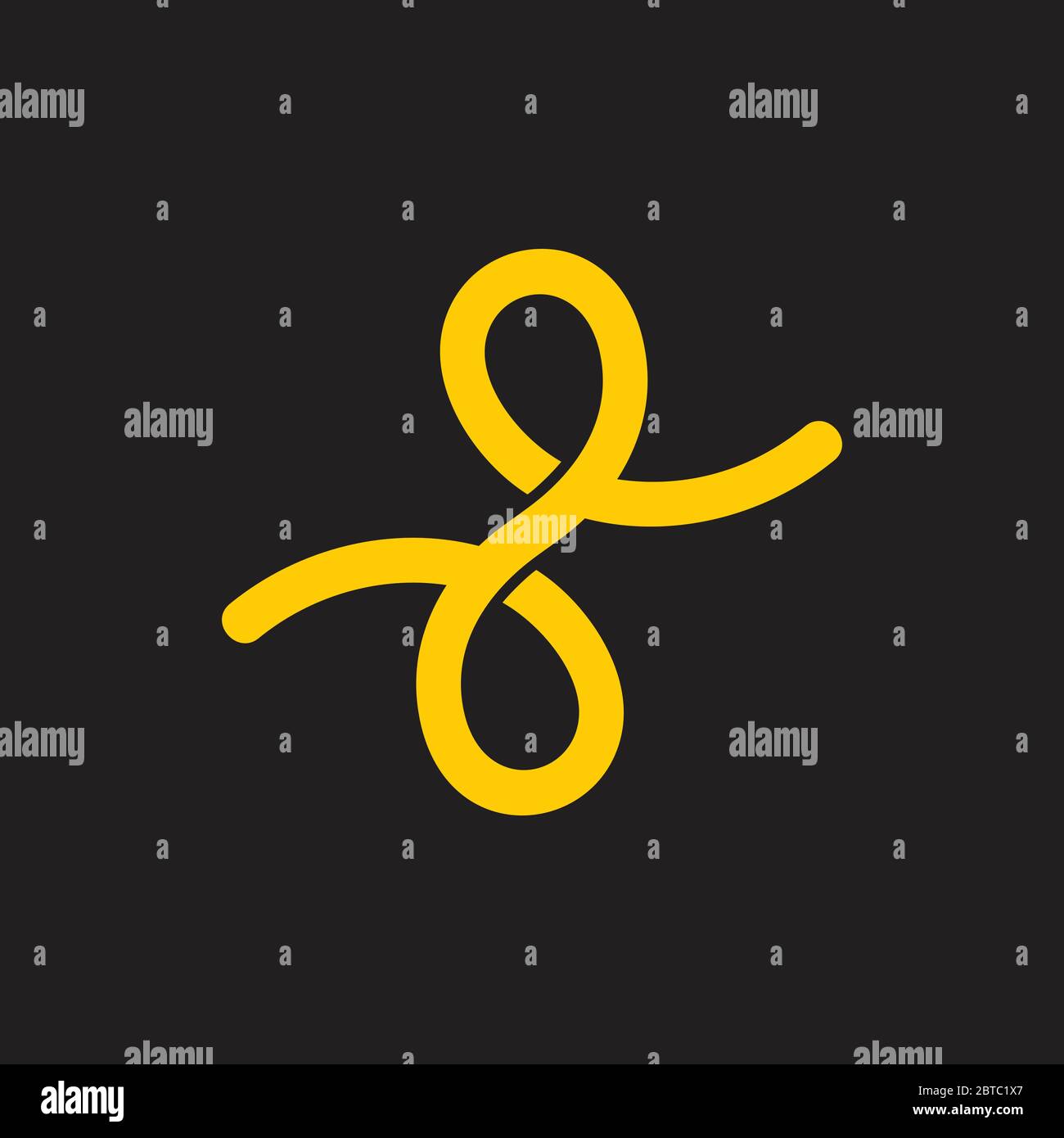 knot simple line logo vector Stock Vector Image & Art - Alamy