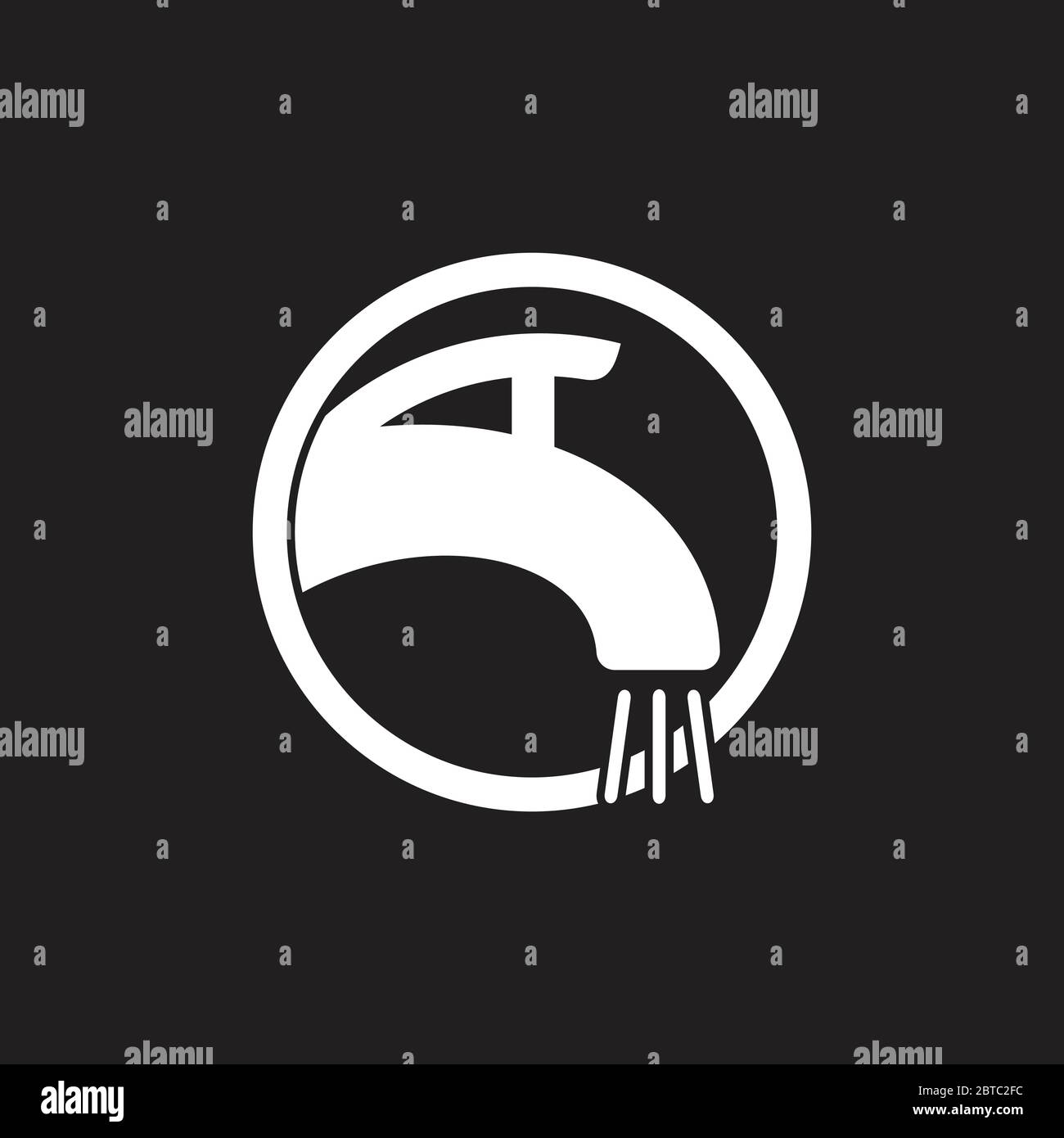 Flow faucet water line Stock Vector Images - Alamy