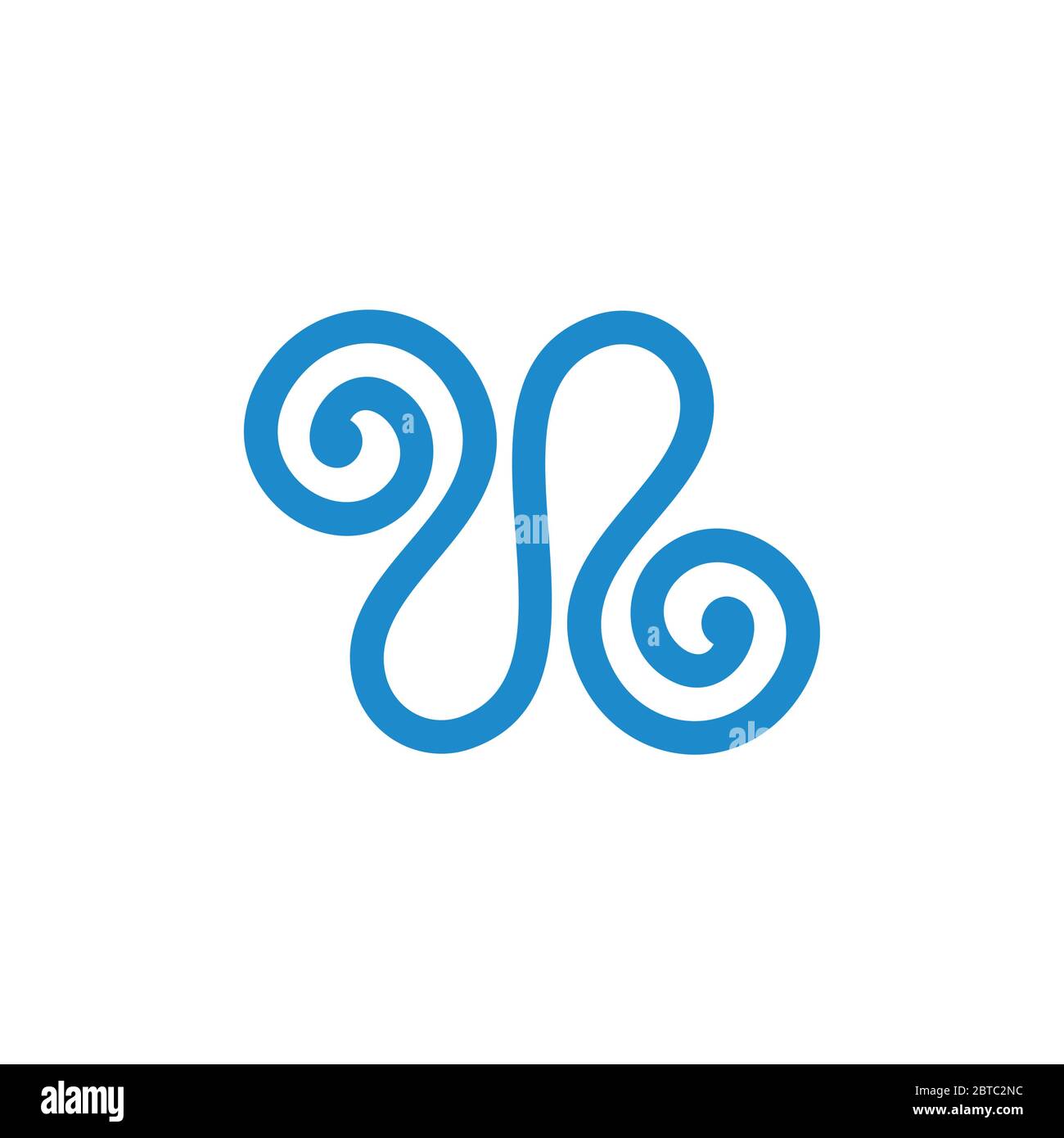 Blue wavy abstract background loop hi-res stock photography and images ...