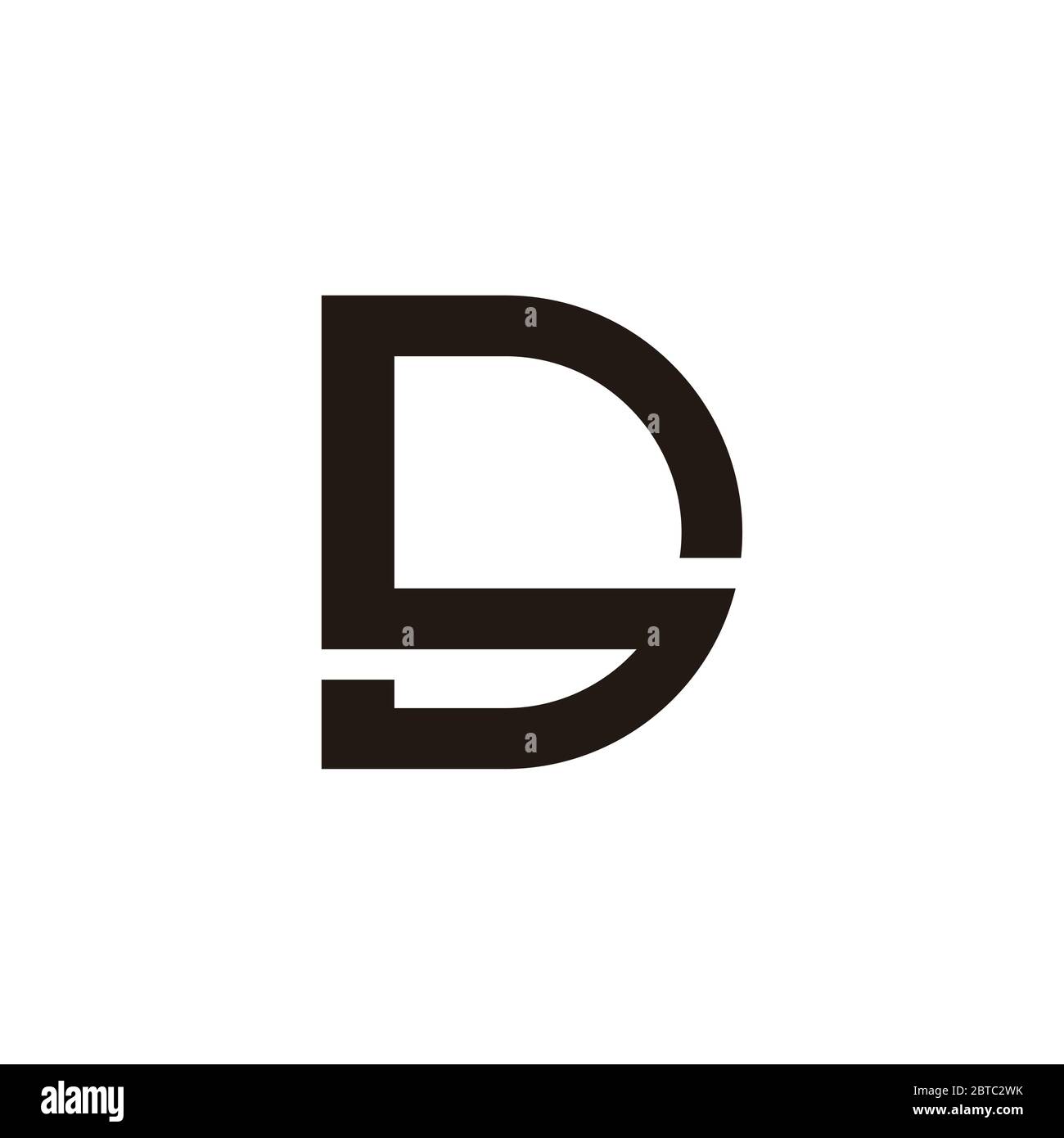 abstract letter ds simple geometric line design symbol logo vector ...