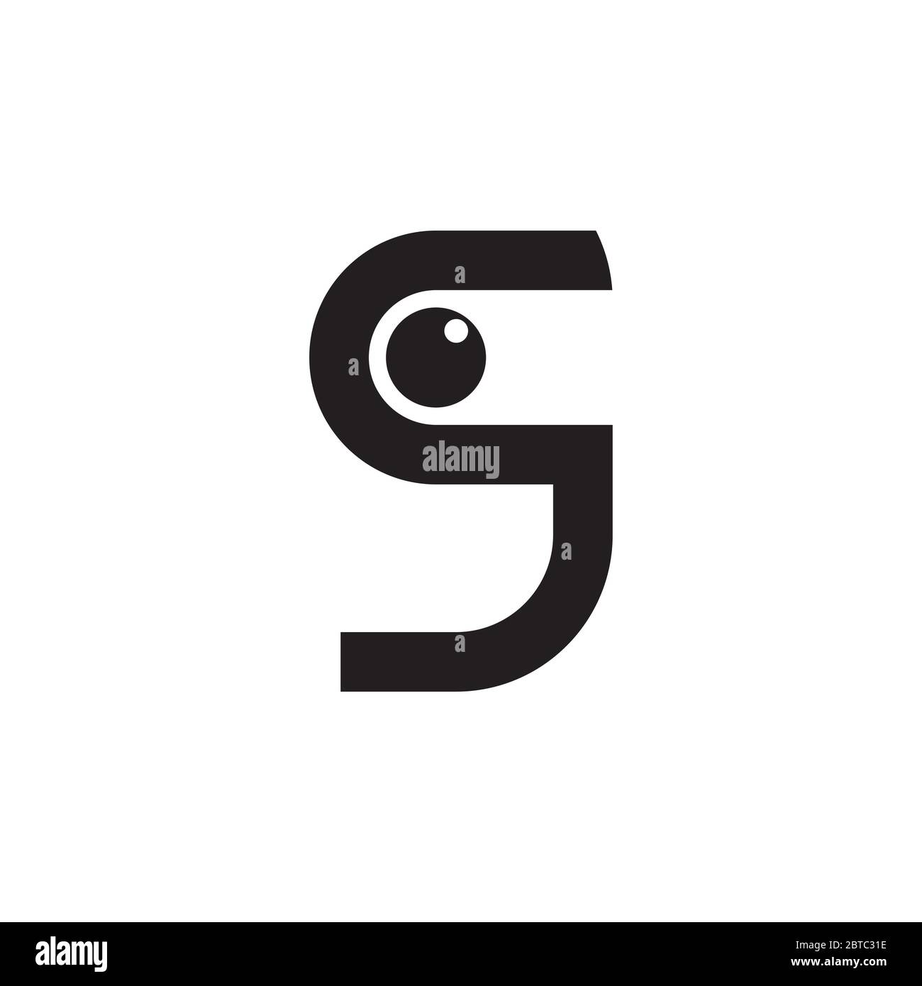 letter s simple cute eye geometric logo vector Stock Vector Image & Art ...