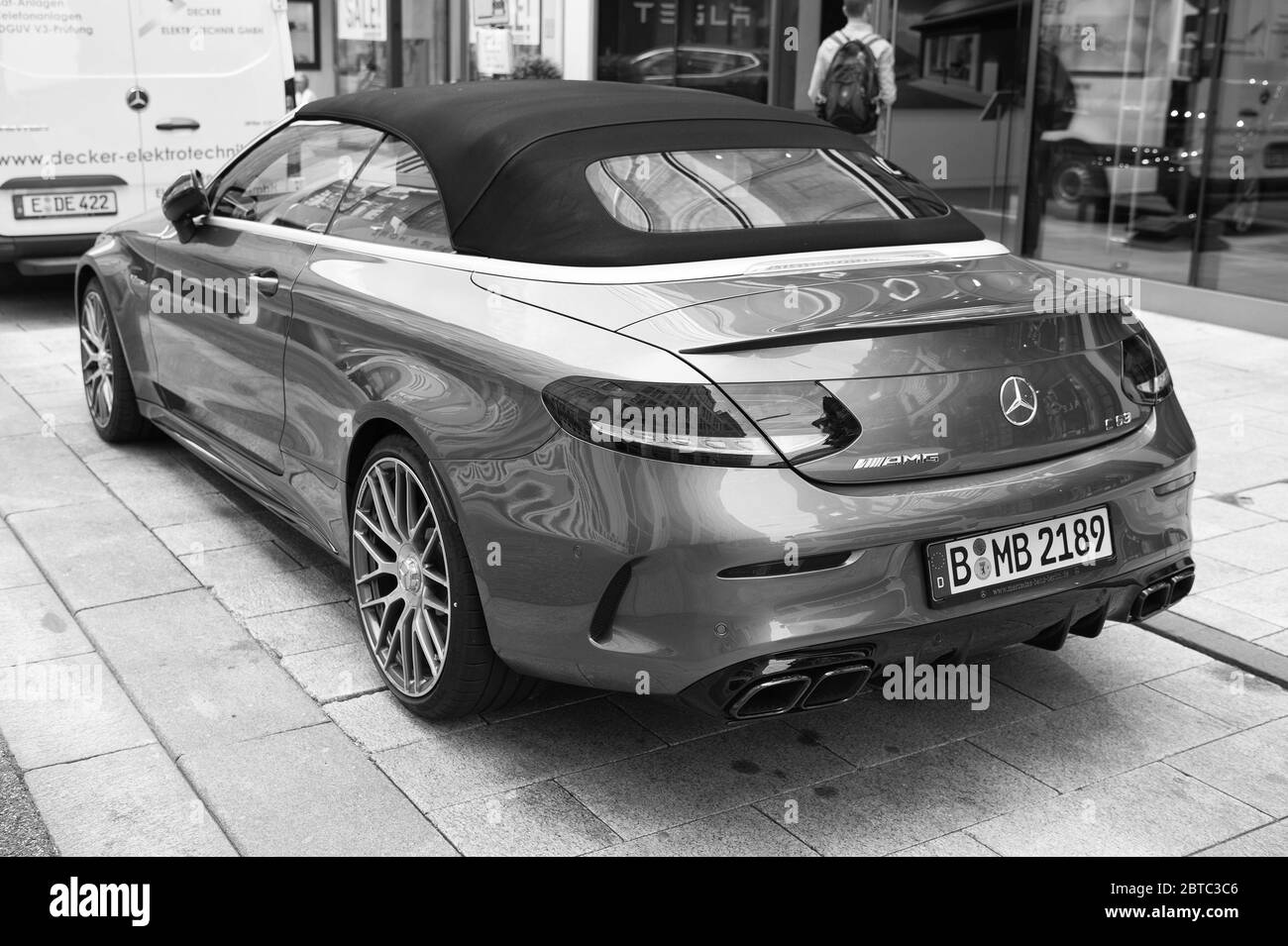Hamburg, Germany-July 27, 2019: Supercar Mercedes Benz AMG c63 v6 ...