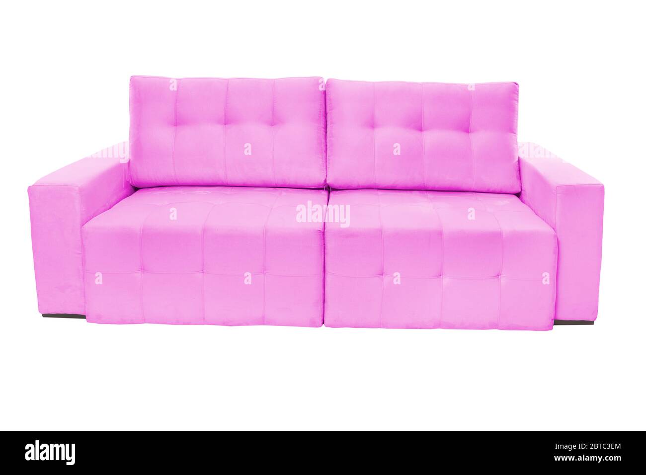 Studio shot of a beautiful modern sofa isolated on white background ...