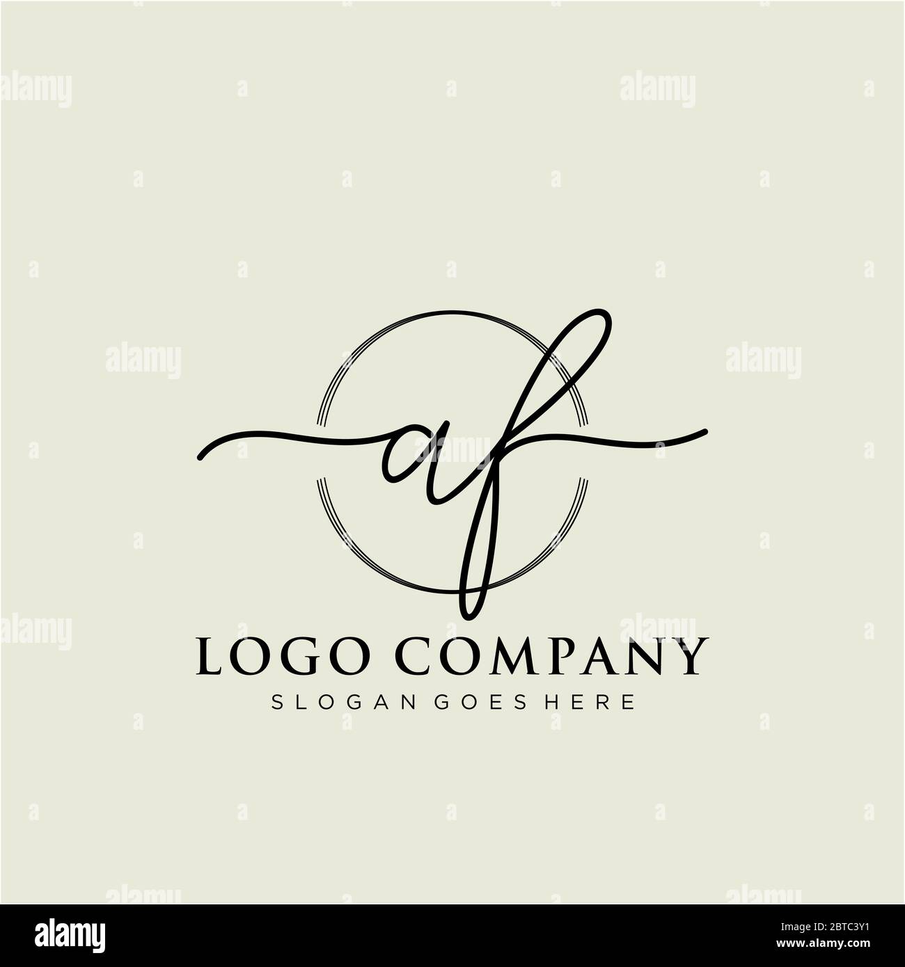 Af initials logo Stock Vector Images - Alamy