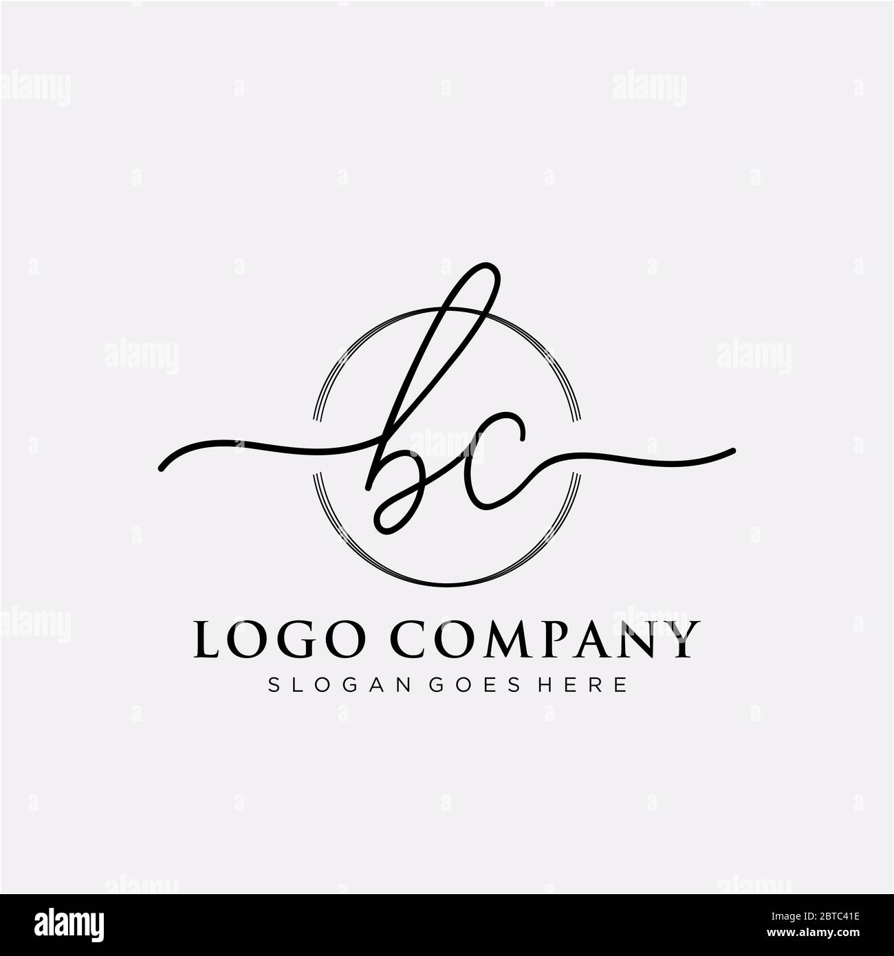 Bc initials logo Cut Out Stock Images & Pictures - Alamy