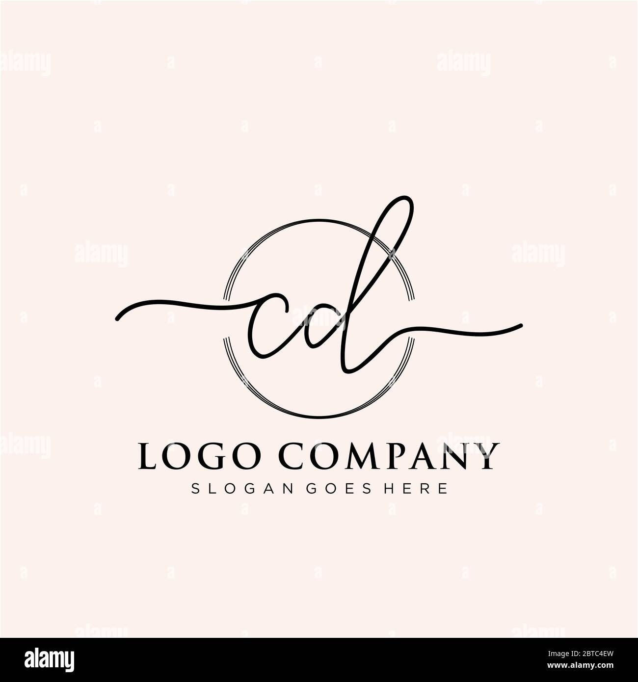 Cd initials logo Stock Vector Images - Alamy