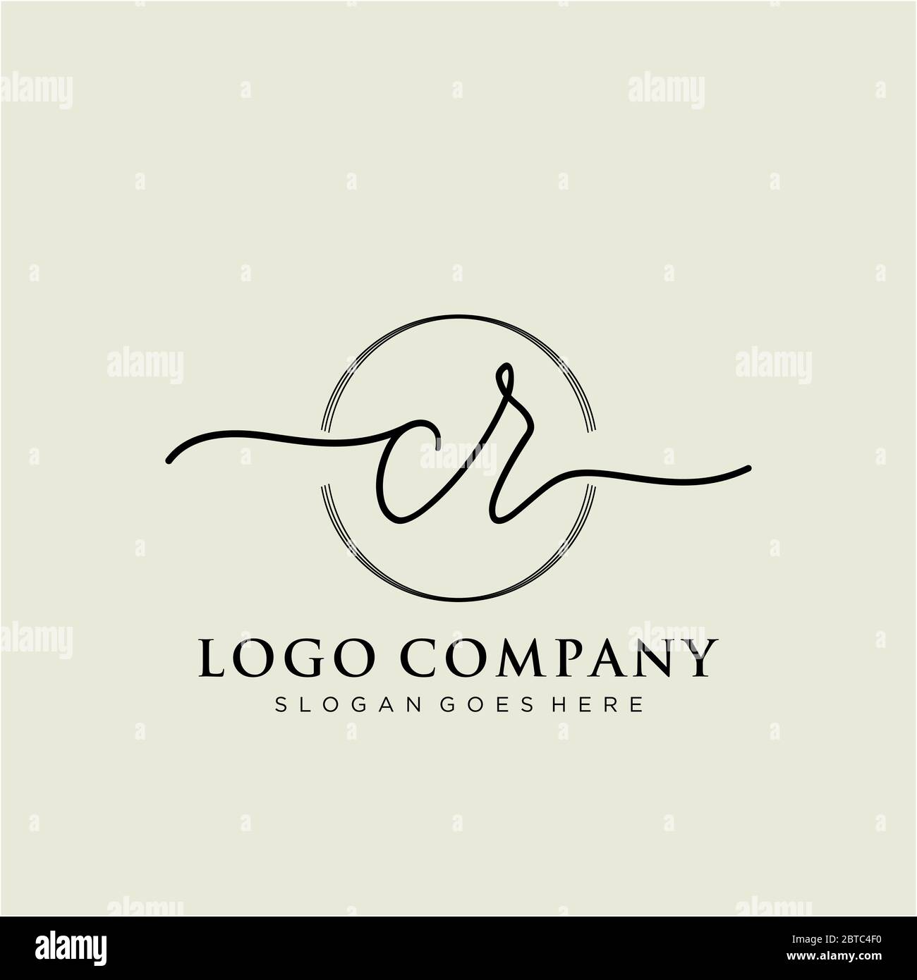 Cr initials logo hi-res stock photography and images - Alamy