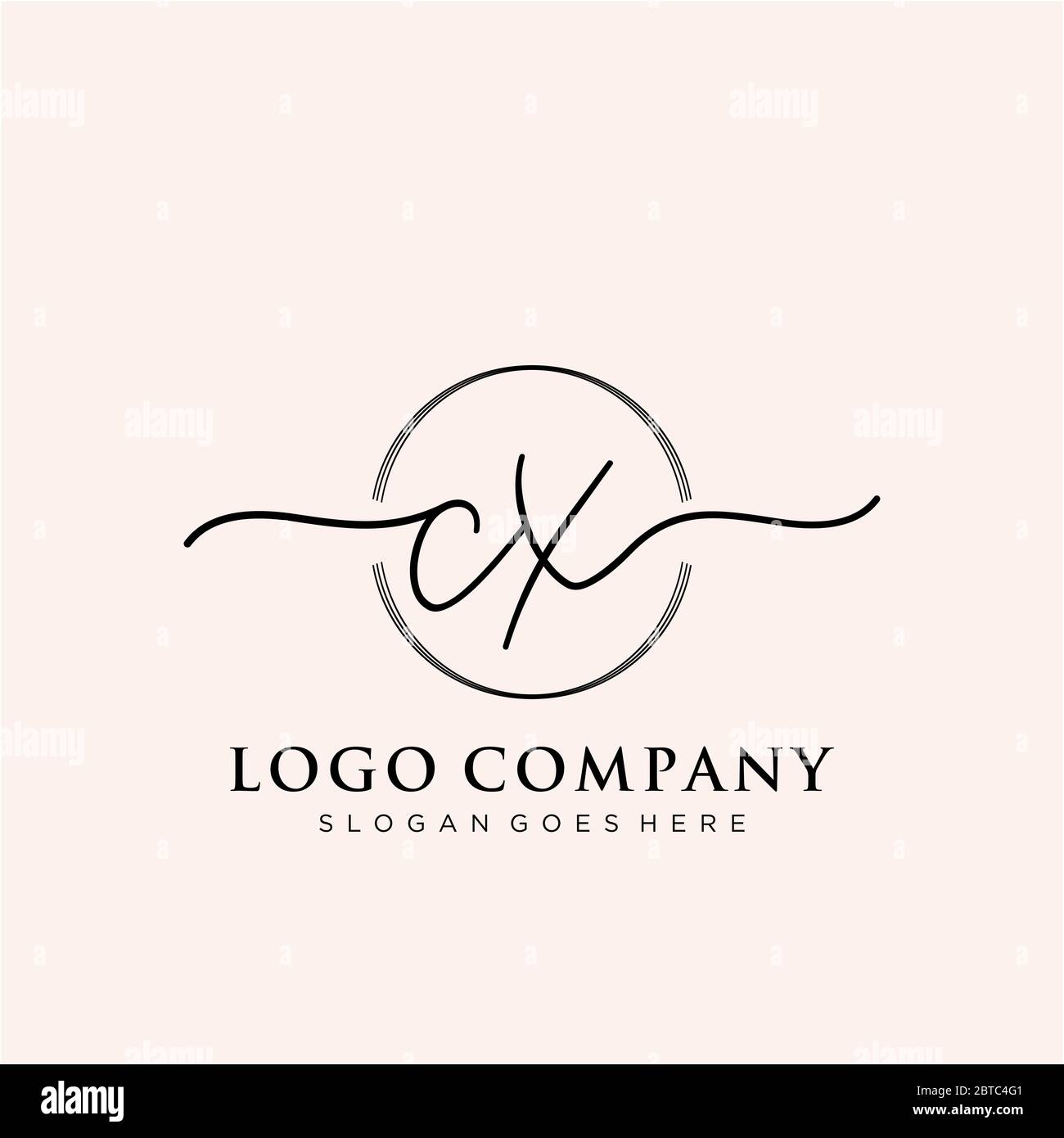 Cx initials logo hi-res stock photography and images - Alamy