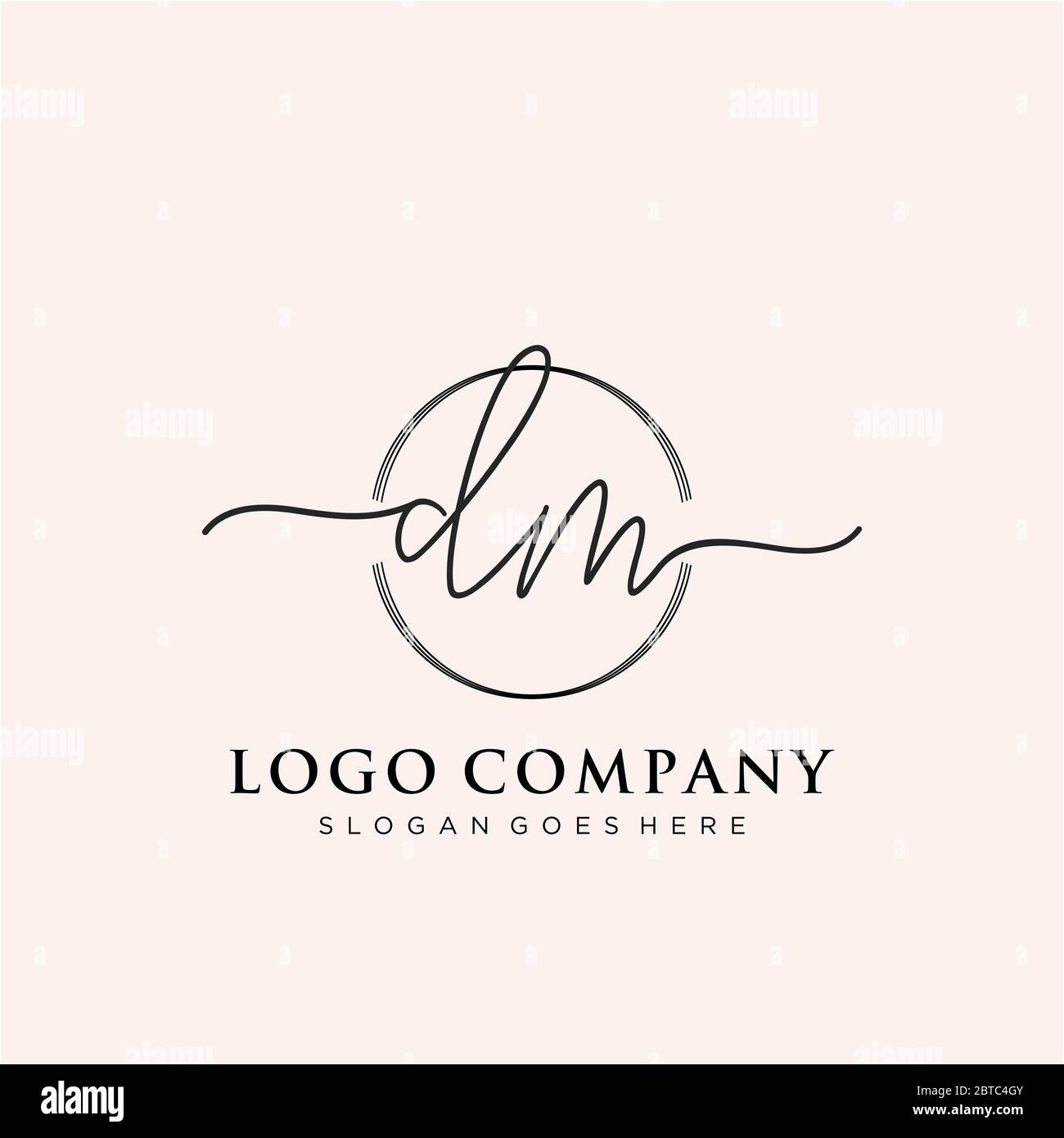 Letter dm logo hi-res stock photography and images - Alamy
